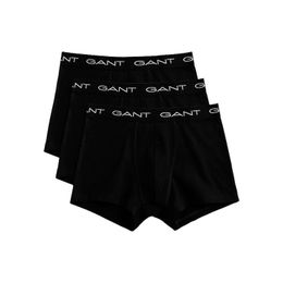 Gant Boxershorts Packung, 3, 3 Stk. mit elastischem Logobund black M - 3 Stk. 3 Stk. M 3-er Pack Boxershorts von Gant