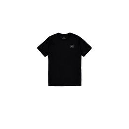 Alpha Industries T-Shirt »Basic T-Shirt SL TPU« black/chrome XS XS Single Jersey Stoff