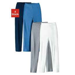 H.I.S. H.I.S Herren Lange Unterhose Packung, 4 Stk. f&uuml;r Jungs und M&auml;dchen blau 104, 4 Stk.