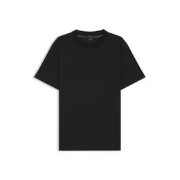 BOSS Green Damen BOSS Green T-Shirt &raquo;Tee Rib&laquo; mit Logo am Ausschnitt blau S