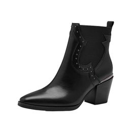 Marco Tozzi Bikerboots &raquo;Stiefelette Lederimitat&laquo; Schwarz 40 40 Verschluss: Schlupfschuh