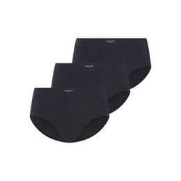 YSABEL MORA Slip &raquo;BASIC COLLECTION COTTON&laquo; 3er Pack, mit praktischem Eingriff im Schritt navy L L Herrenslip von YSABEL MORA