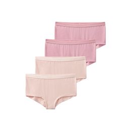 Buffalo Panty &raquo;f&uuml;r M&auml;dchen&laquo; Packung, 4 Stk. mit bequemen Taillenb&uuml;ndchen rose/pink 122/128 - 4 Stk. 4 Stk. 122/128 Buffalo M&auml;dchen Panty im 4er Pack
