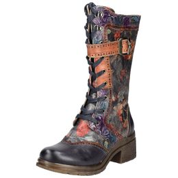 Laura Vita Schn&uuml;rstiefel &raquo;Stiefel Leder/Textil&laquo; Violett 42 42 Verschluss: Schn&uuml;rung