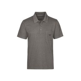 TRIGEMA Poloshirt »Poloshirt aus Single-Jersey« 1 Stk. taupe-melange XL XL DELUXE-Single-Jersey