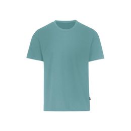 TRIGEMA T-Shirt &raquo;T-Shirt in Piqu&eacute;-Qualit&auml;t&laquo; 1 Stk. seegras L L &Auml;rmel mit B&uuml;ndchen