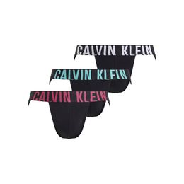 Calvin Klein Underwear String &raquo;JOCK STRAP 3PK&laquo; Packung, 3er, 3 Stk. mit Logo-Stretchbund B- WHITE, FUCHSIA FEDORA, ATL LG M (50) - 3 Stk. 3 Stk. M...