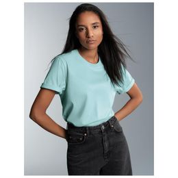 TRIGEMA Damen T-Shirt &raquo;TRIGEMA T-Shirt DELUXE Baumwolle&laquo; 1 Stk. blau XL