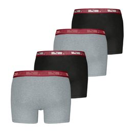 Puma Boxershorts &raquo;MEN CHROMATIC WAISTBAND BOXERS 4P ECOM&laquo; 4er Pack Grey / Black / Burgundy L L