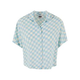 Urban Classics T-Shirt &raquo;Damen Ladies Resort Shirt&laquo; 1 Stk. oceanbluecheck XS XS Elegante Blusen fuer Business und Freizeit