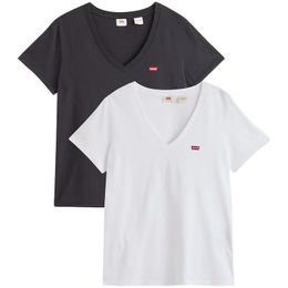 Levi's LEVI'S T-Shirt &raquo;VNECK TEE 2 PACK&laquo; Packung, 2 Stk. schwarz und wei&szlig; M (36/38) M (36/38) Doppelpack T-Shirt von Levi's
