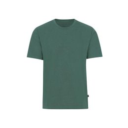 TRIGEMA T-Shirt &raquo;T-Shirt in Piqu&eacute;-Qualit&auml;t&laquo; 1 Stk. green-melange XL XL &Auml;rmel mit B&uuml;ndchen