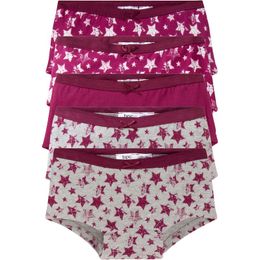bonprix Panty »Panty mit weicher Baumwolle (5er Pack)« Packung, 5, 5 Stk. Panty mit weicher Baumwolle (5er Pack) hellgrau meliert+beere+weiß...