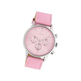 Analog-Armbanduhr Oozoo Timepieces rosa groß (ca. 40mm) | Gr.: onesize