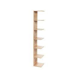 Beliani B&uuml;cherregal ESTON in Braun - (W) 30 x (H) 190 x (L) 28 cm | Gr.: onesize