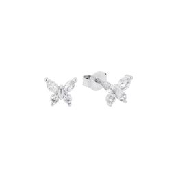 Amor 925 Sterling Silber rhodiniert Zirkonia Ohrstecker | Gr.: onesize