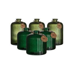 Ritzenhoff & Breker Ritzenhoff & Breker 6er Set Vasen Guyana Stripes in gr&uuml;n | Gr.: onesize