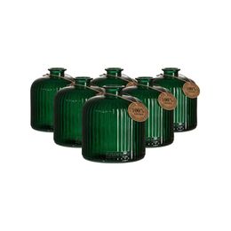 Ritzenhoff & Breker Ritzenhoff & Breker 6er Set Vasen Guyana Stripes 17,5 cm in gr&uuml;n | Gr.: onesize