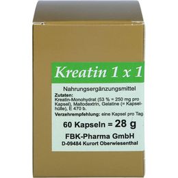 Kreatin 1X1 pro Tag Kapseln 60 St