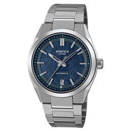 Casio Edifice Herrenuhr Automatik Stahl/Blau | Gr.: onesize