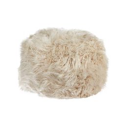 Beliani Pouf TUKKI in Beige - (W) 70 x (H) 45 x (L) 70 cm | Gr.: onesize