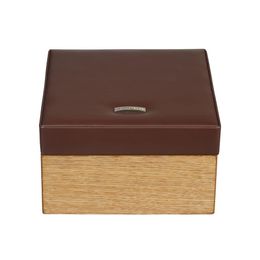 Windrose Wood Schmuckkoffer Leder 18 cm in braun | Gr.: onesize