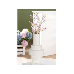 Gilde Vase Antas weiß - (H) 35 cm | Gr.: onesize