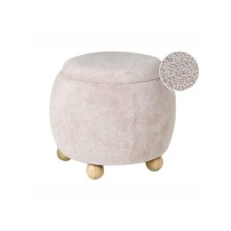 Beliani Pouf ANNABELLA in Beige - (W) 40 x (H) 42 x (L) 40 cm | Gr.: onesize