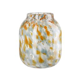 Gilde Vase Joyce blau, braun, weiß - (H) 24 cm | Gr.: onesize