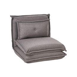 Beliani Einzelsofa DELLEN in Grau - (W) 75 x (H) 72 x (L) 80 cm | Gr.: onesize