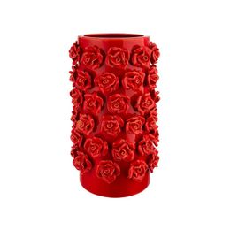 Gilde Vase Roses rot - (H) 30,5 cm | Gr.: onesize