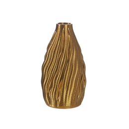 Gilde Vase Fold goldfarben - (H) 20 cm | Gr.: onesize