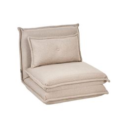 Beliani Einzelsofa DELLEN in Beige - (W) 75 x (H) 72 x (L) 80 cm | Gr.: onesize