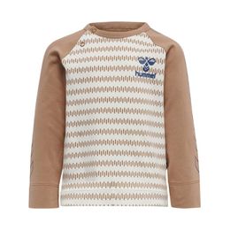 Hummel Druckknopf T-Shirt Raglan&auml;rmel Hmldesmond Jungen in BEAVER FUR | Gr.: 62