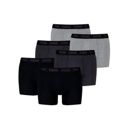 Puma Boxershort 6er Pack in Schwarz/Grau | Gr.: XL
