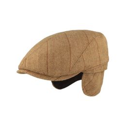 BREITER M&uuml;tze mit Ohrenschutz in beige | Gr.: 63