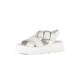Gabor Plateau Sandalen in creme | Gr.: 40