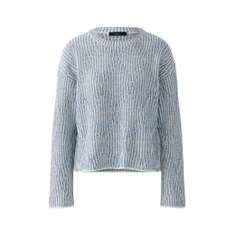 Oui Pullover in lt blue white | Gr.: 38