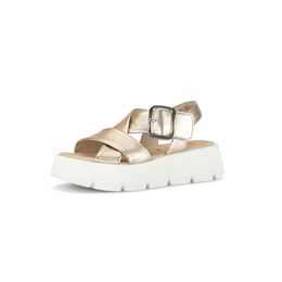 Gabor Fashion Plateau Sandalen in gold | Gr.: 41