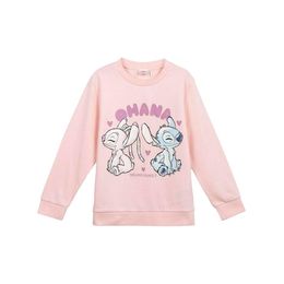 Cerda Sweatshirt Disney Stitch & Angel in Rosa | Gr.: 116