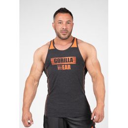 Gorilla Wear Wallace Tank-Top - Grau/Orange | Gr.: XL