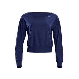 WINSHAPE Functional Light and Soft Cropped Long Sleeve Top LS003LS in dark blue | Gr.: L