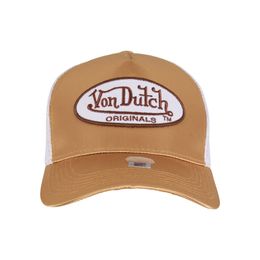 Von Dutch Originals Cap 'Cary' Herren Gr&ouml;&szlig;e 55/60 braun / hellbraun / wei&szlig;