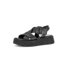 Gabor Plateau Sandalen in schwarz | Gr.: 38,5