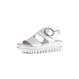 Gabor Plateau Sandalen in silber | Gr.: 41