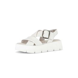 Gabor Plateau Sandalen in creme | Gr.: 38