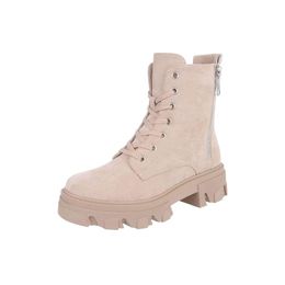 Ital-Design Stiefelette in Beige | Gr.: 41