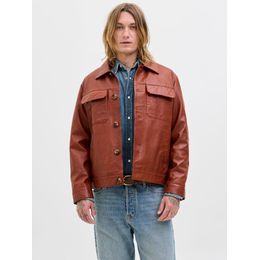 Jack & Jones Jack & Jones Lederjacke in Arabian Spice | Gr.: XL