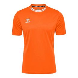 Hummel T-Shirt Playful Ss Erwachsene in SHOCKING ORANGE | Gr.: L