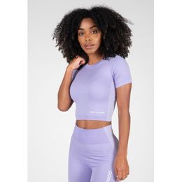 Gorilla Wear Nahtloses Crop-Top - Selah - Violett | Gr.: M/L